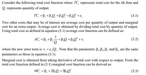 Consider The Following Total Cost Function Where TC Chegg Com