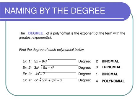 PPT CLASSIFYING POLYNOMIALS PowerPoint Presentation Free Download ID