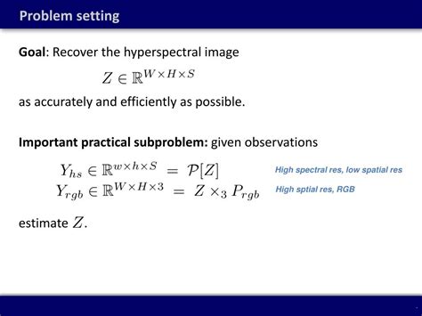Ppt Sparse Matrix Factorizations For Hyperspectral Unmixing Powerpoint Presentation Id4322415