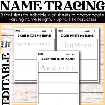 Name Tracing Editable Dot To Dot Worksheet Editable Name Tracing