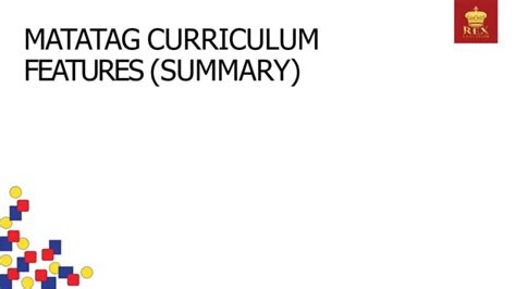 Features Of Matatag Curriculum Depedpptx