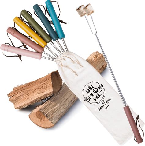 Smores Sticks For Fire Pit Set Of 6 Extra Strong