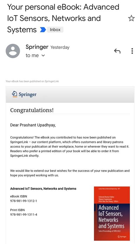 prashant upadhyay on linkedin scopusindexed springer