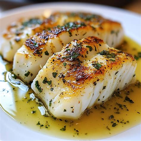 Golden Seared Cod With Herb Butter Sauce The Chef Choices