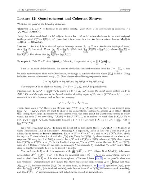 Algebraic Geometry Lecture 12 18 Algebraic Geometry I Lecture Lecture
