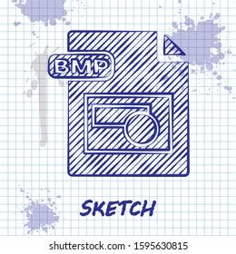 Sketch Line Bmp File Document Download Stock Illustration