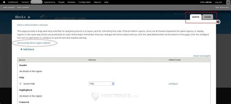 Hostknox Drupal Blocks Tutorial