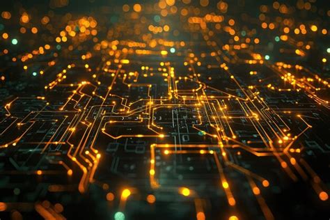 Illuminate Your Imagination A 3D Render of a Vibrant Futuristic Energy Grid with Glowing ...
