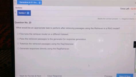 Generative AI E Gro Sections Time Left StudyX