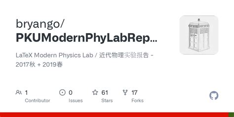 Github Bryango Pkumodernphylabreport Latex Latex Modern Physics Lab