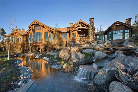 Spectacular Rustic Mountain Retreat In Big Sky Mountain House Rustic