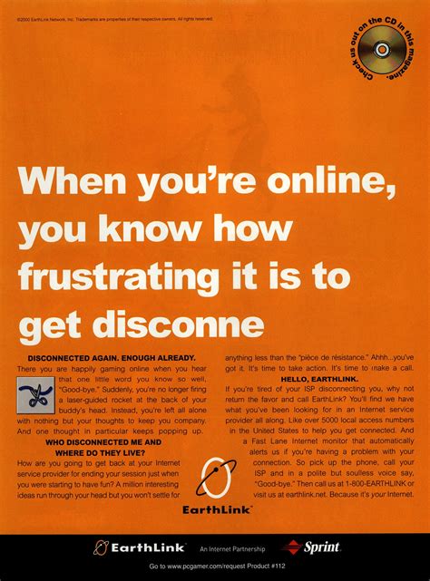 Earthlink Internet Service Provider November 2000 E Retromags Community