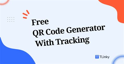 Free QR Code Generator With Tracking TLinky