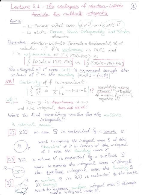 Mat1005 2011 2012 Lecture 22 Integration By Parts In Multiple