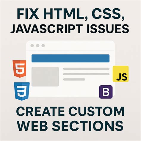 Fix Html Cssbootstrap And Js Issues By Makesh13 Fiverr