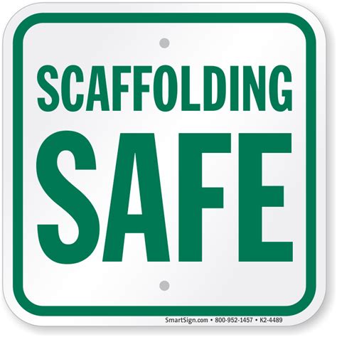 Scaffold Signs Over 40 Designs From Mysafetysign