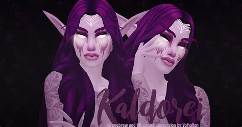 Kaldorei A World Of Warcraft Night Elf Eyebrows And Facial Tattoos
