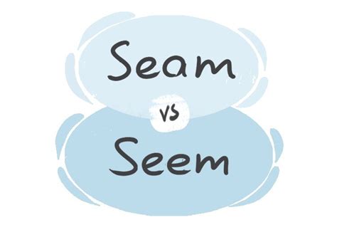 Seam Vs Seem In English Langeek