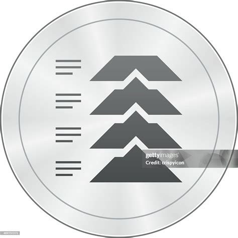 Flowchart Icon On A Round Button Sharp Series High Res Vector Graphic