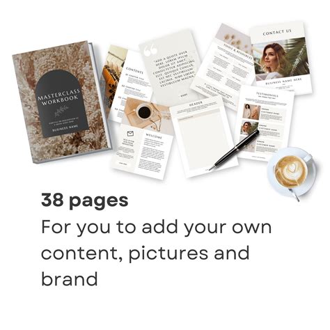 Masterclass Workbook Template For Coaches Canva Template For Etsy