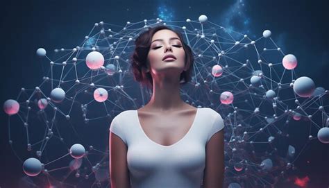 Premium Ai Image A 3d Minimalist Poster Featuring A Representation Of A Digital Network Of