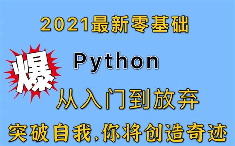 完整的一套python视频教程！小白从入门到精通，持续更新~ 哔哩哔哩 bilibili