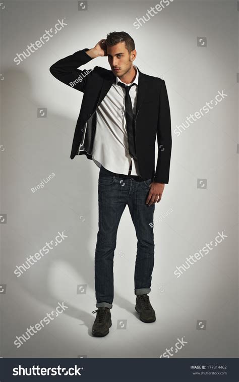 Sexy Man Model Fashion Shoot Studio Stock Photo Shutterstock