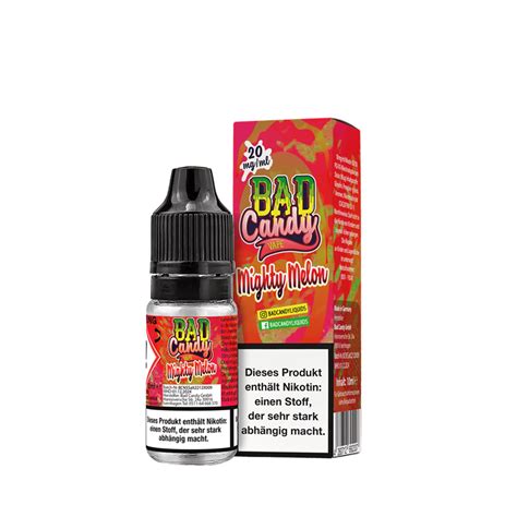 Bad Candy E Liquid Mighty Melon 10 Ml Nikotinsalz Nikotinsalz Liquid E Liquid