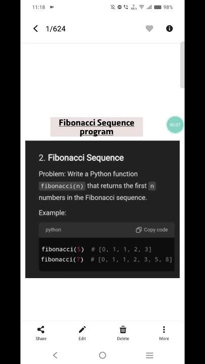Generate Fibonacci Sequence in Python | Coding Interview Question - YouTube