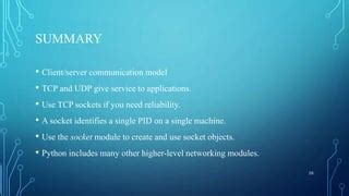 Network Programming Using Python Pptx Computer Networking Computing