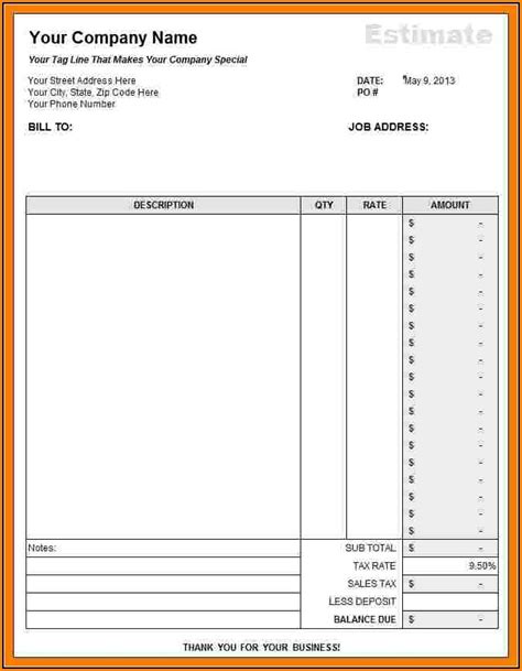 Free Construction Estimate Template Pdf Template 1 Resume Examples