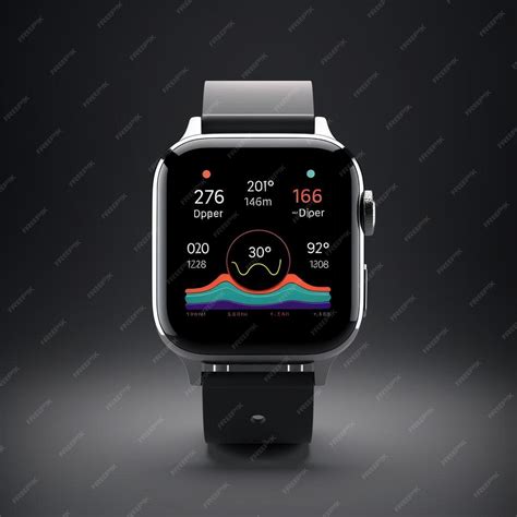 Premium Photo Close Up Of A Smart Watch Health Tracker With The Heart