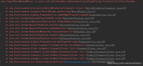 java报错 java lang nosuchmethoderror ty util attributekey