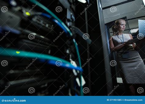 Server Racks In Computer Network Security Server Room Data Center