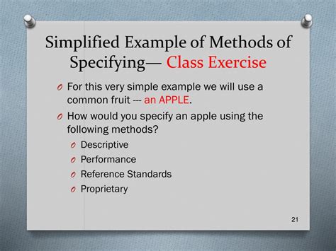 Ppt Methods Of Specifying Powerpoint Presentation Free Download Id3864078