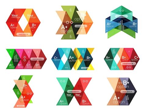 Premium Vector Vector Arrow Option Infographic Templates Set Backgrounds For Workflow Layout