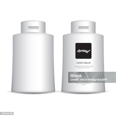 크림 로션 젤 치페이스트 소스 접착제 페인트용 화이트 키 코스메틱 보틀 모형 포장 디자인 화장품 제품 벡터 일러스트레이션을