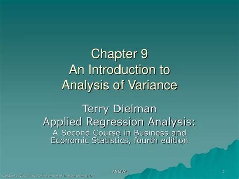 Ppt Chapter 9 An Introduction To Analysis Of Variance Powerpoint Presentation Id 6806368