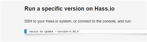 Hassio Panel Not Loading Using Version 075 Trying To Update Manually