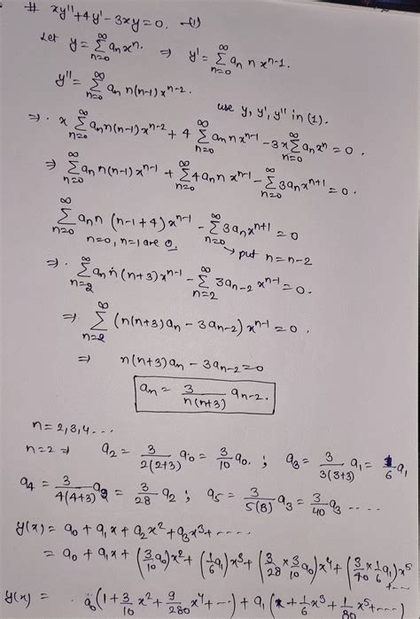Solved Please Help Solve The Given Differential Equations In Powers