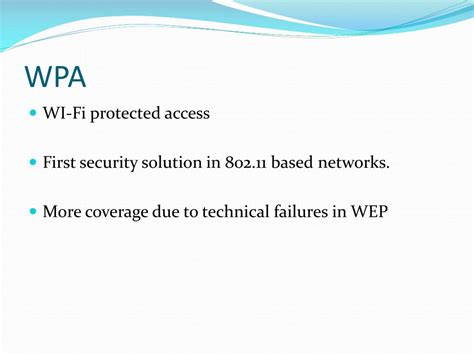 PPT Wireless Network Security Comparison Of WEP WPA RSN Protocols PowerPoint Presentation