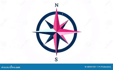 Colored Compass Icon Sign Flat Symbol Generative Ai Stock Illustration Illustration Of Logo