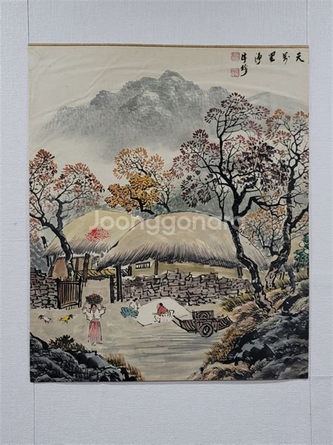 풍속화 한국화 그림 예술작품 골동품 수집 중고나라