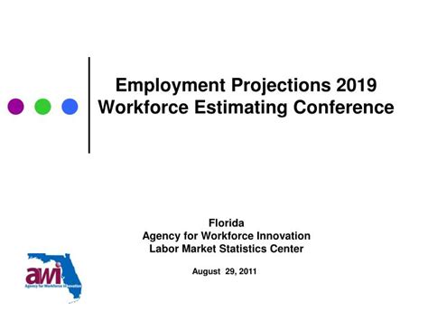 Ppt Employment Projections 2019 Workforce Estimating Conference Powerpoint Presentation Id