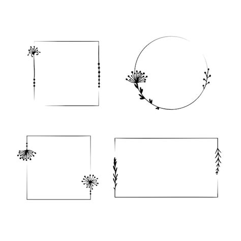 Premium Vector Collection Frame Element For Design Creation Premium