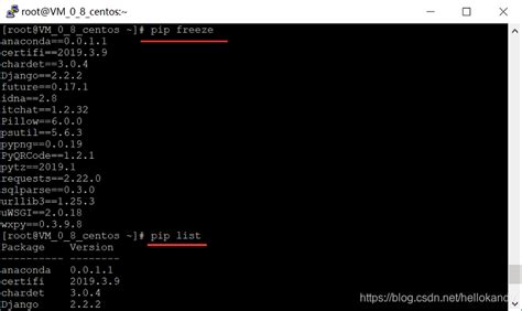 Python 查看已安装的软件包及版本python 查看已经在用的插件名称和版本 Csdn博客