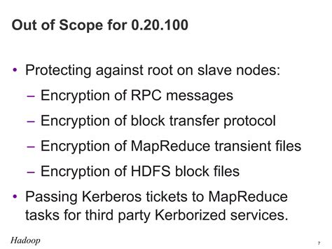 Hadoop Security Architecture Ppt