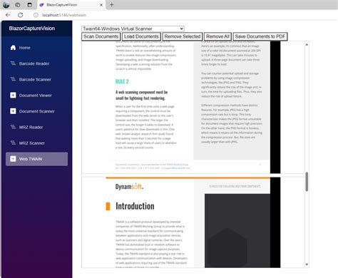 How To Digitize Documents In A Blazor Web App Using Twain Wia Sane Ica And Escl Scanners