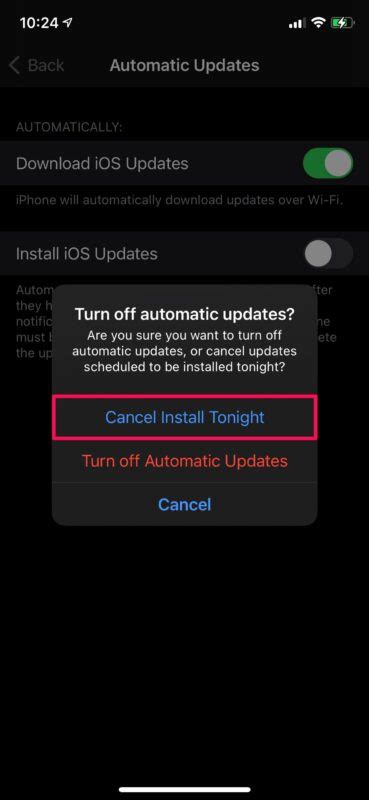 How To Cancel Automatic Install Of Ios And Ipados Updates