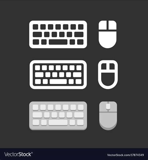 Keyboard And Mouse Logo Computer Mouse Its Buttons Indication And